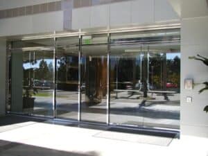 Frameless Glass Doors featuring Herculite® Glass
